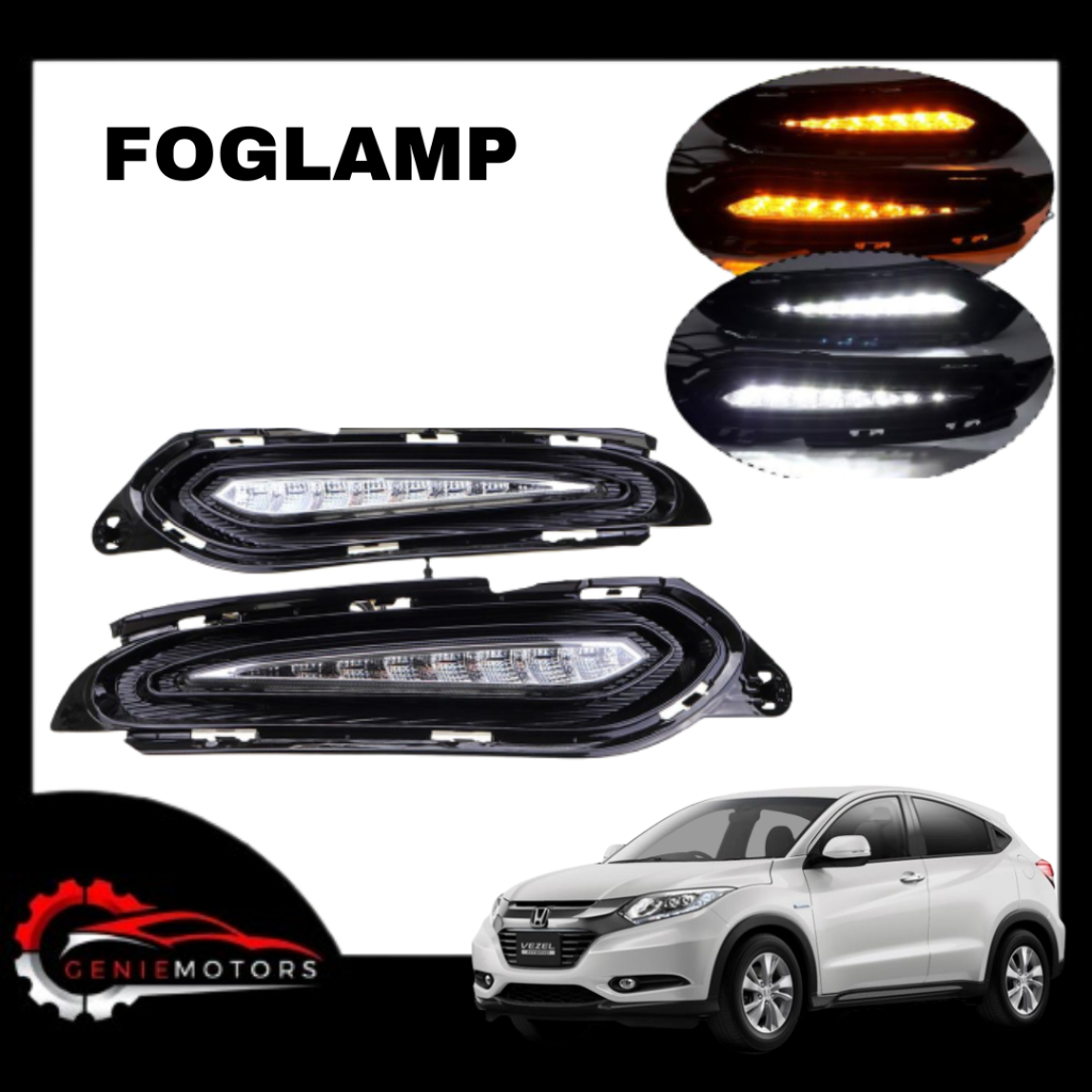 NEW DRL LED DAYLIGHT RUNNING LIGHT FOG LAMP FOR HONDA VEZEL HR-V HRV ...