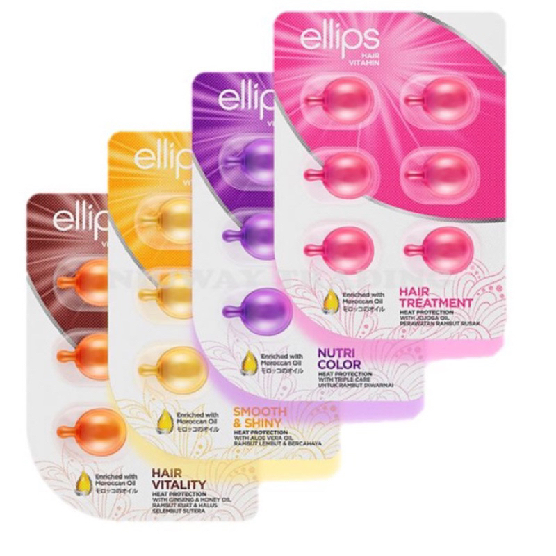 ELLIPS HAIR VITAMIN 6 CAPSULES/12CAPSULES | Shopee Malaysia