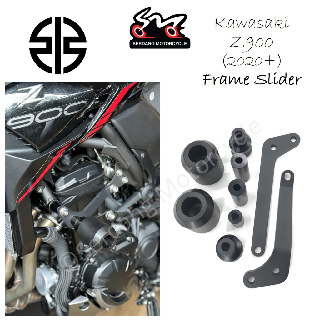 Kawasaki Z900 (2020+) Frame Slider Protector Body Protection Bracket ...