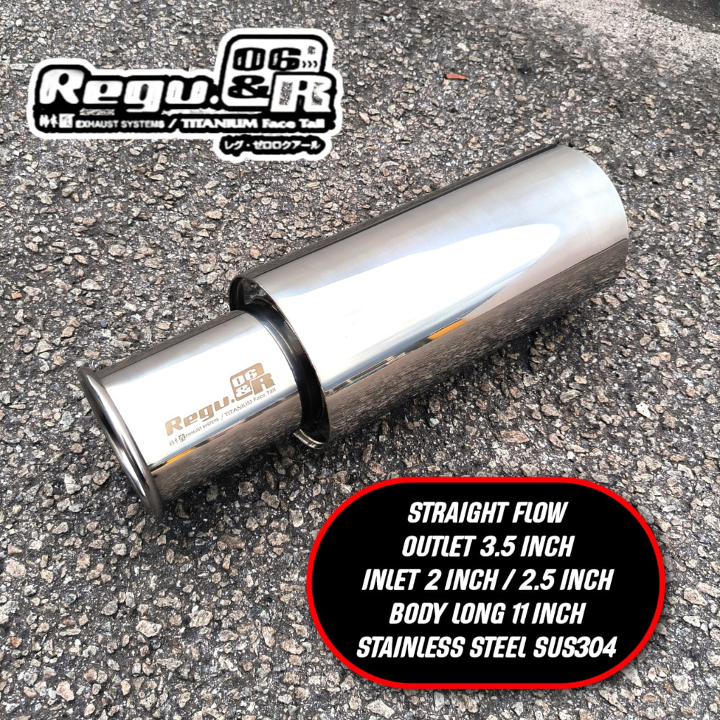 REGU 06 R MUFFLER EXHAUST *SPECIAL OFFER* SILVER COLOR READY STOCK IN MALAYSIA | Shopee Malaysia