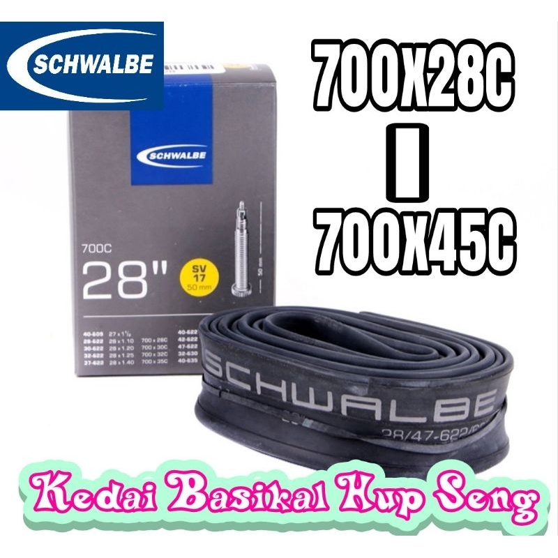 Schwalbe SV17 700c Tube (700x28c ~ 700x45c) | Shopee Malaysia