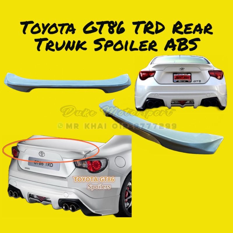 Toyota 86 GT86 TRD Rear Trunk Spoiler Subaru BRZ 86 Rear Boot Spoiler ...