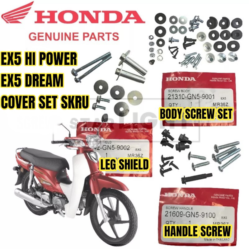 EX5 DREAM / EX5 HIGH POWER BODY COVER SCREW SKRU COVER SET SKRU CAVER ...