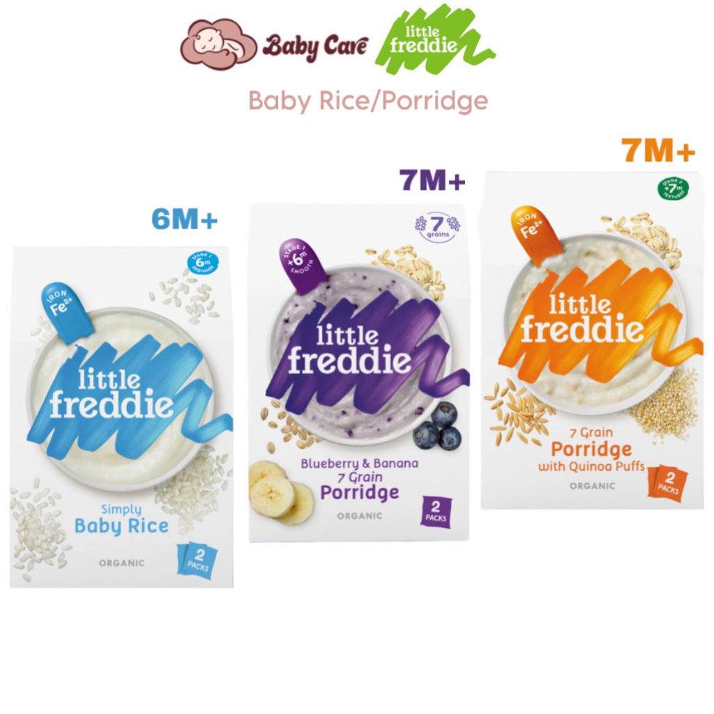 Little Freddie Organic Baby Porridge and Baby Rice, 7 Grain with ...
