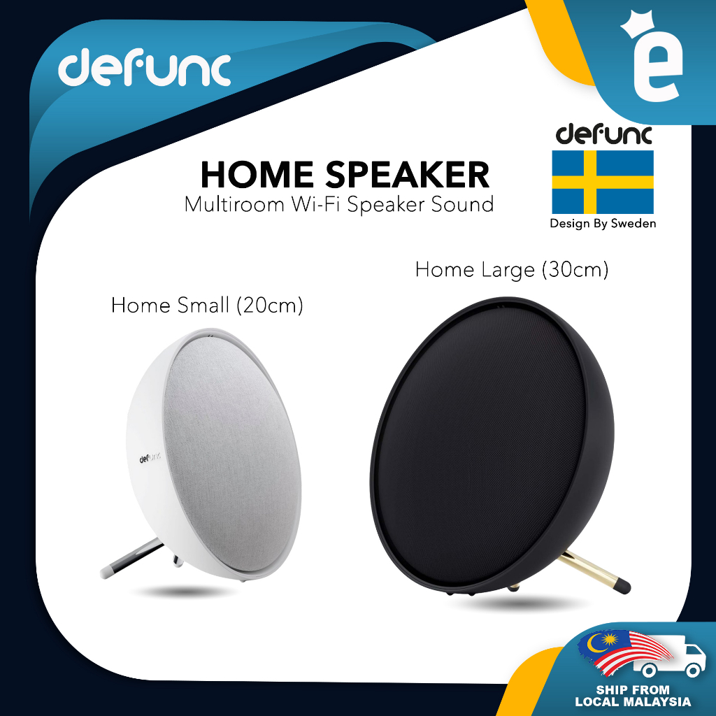 Defunc Home Multiroom Speaker Small 40W / Large 100W Woofer Heavy Bass | 1 Year Defunc Malaysia ...