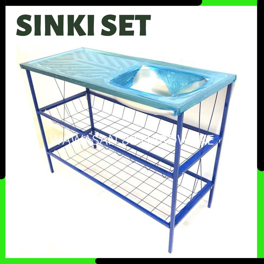 [BUBBLE WRAP] Kitchen Stainless Steel Sink with Sink Stand Complete Set ...