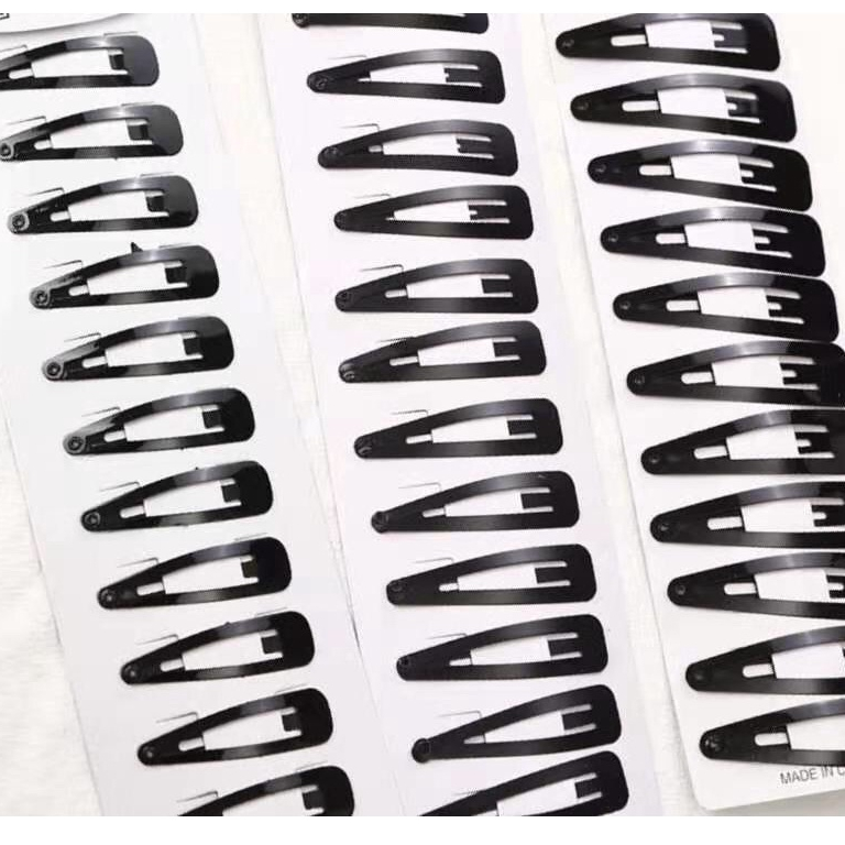 READY STOCK 】 ( 1 CARD 10PCS/12PCS ) ( BLACK COLOUR ) Titat Pin BB Hair ...