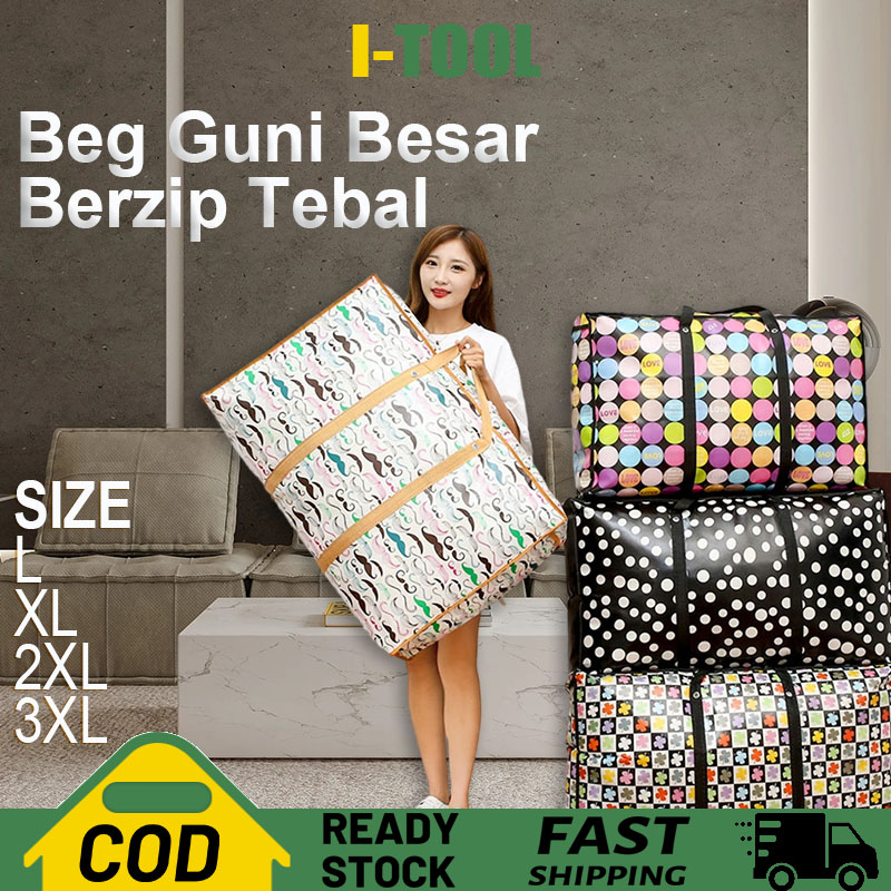 Beg Guni Besar Tebal Beg Waterproof Kampung Murah Beg Laundry Eco Beg ...