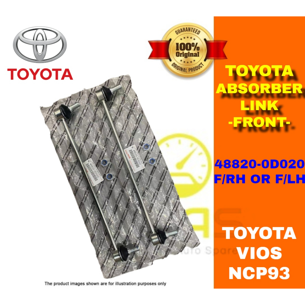 TOYOTA VIOS NCP93 STABILIZER LINK /ABSORBER LINK FRONT SET STABLIZER ...