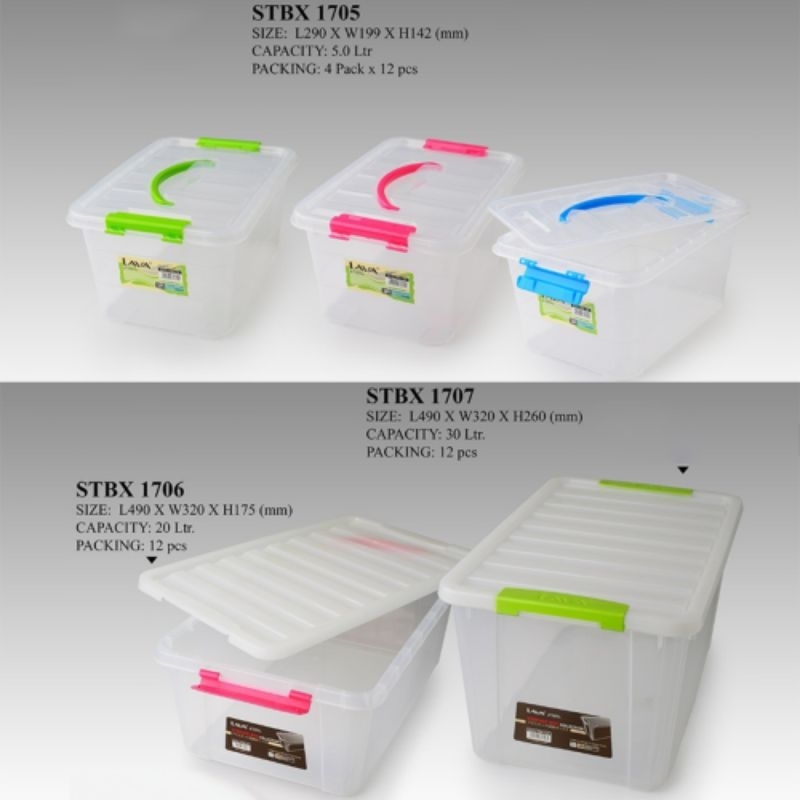 (Sarawak)🔥 Ready Stock 🔥 LAVA Storage Box Kotak Simpanan 5L/20L/30L ...