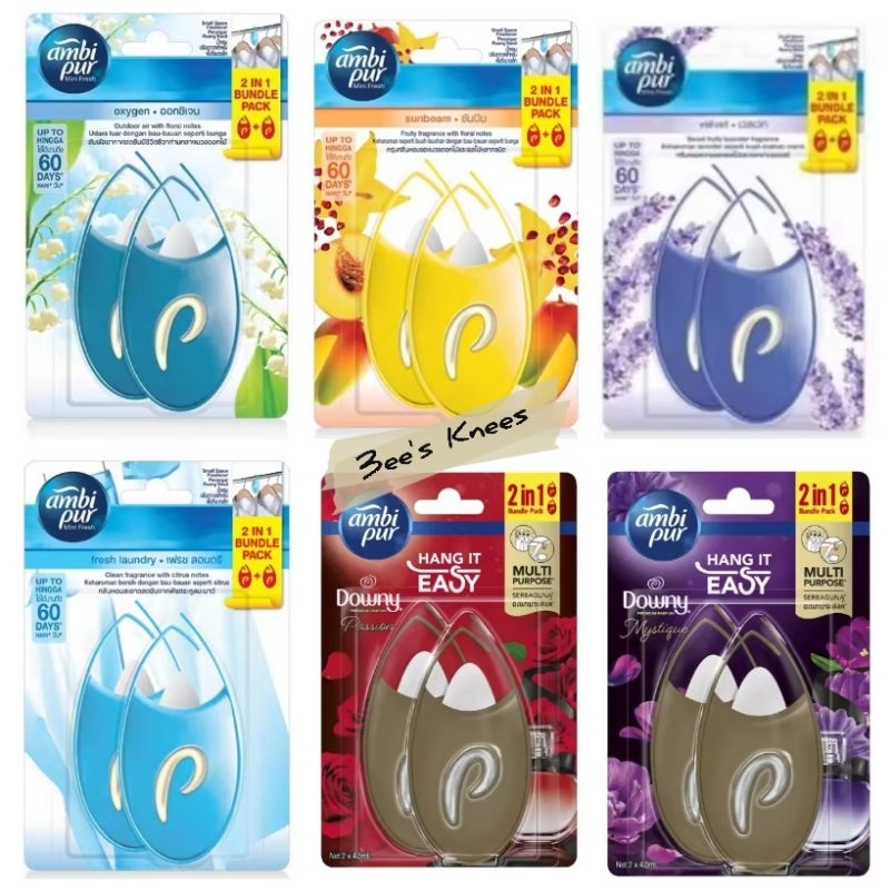 Ambi pur Hang 4.5ml x 2 pcs fragrance car perfume cabinet drawers air ...