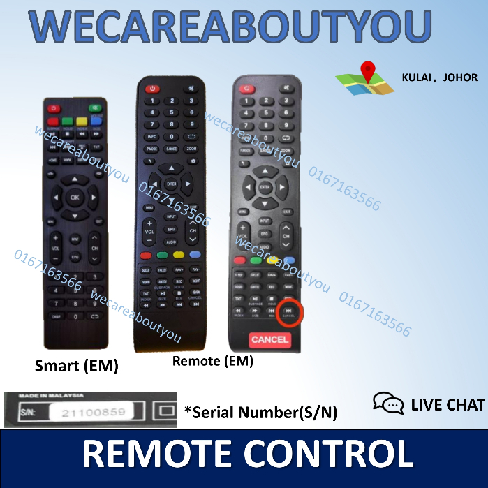 Original Dawa (EM) Smart TV Remote Control | Shopee Malaysia