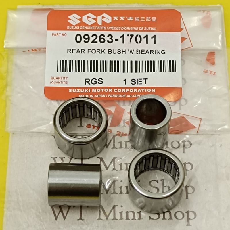 SUZUKI RG RGV REAR FORK BUSH WITH BEARING SWING ARM BUSH BEARING ORIGINAL THAI SUZUKI WT Mini ...