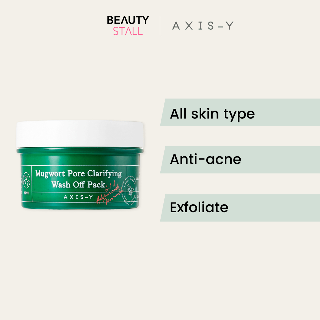 Axis-Y Mugwort Pore Clarifying Wash Off Pack (100ml) | Shopee Malaysia