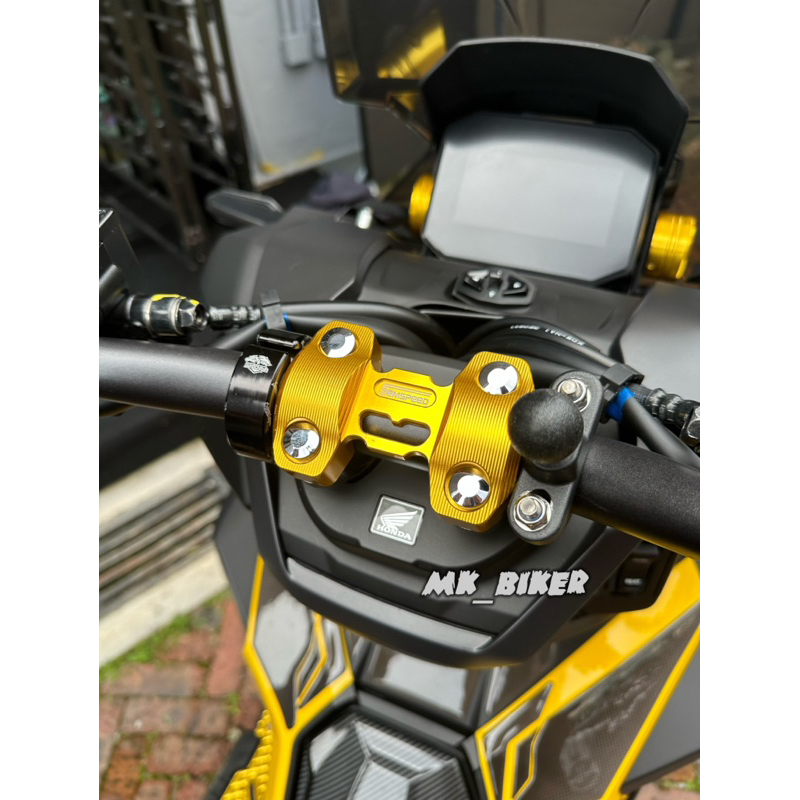 SEMSPEED ADV160/150 Motorcycle Handlebar Riser Bars Clamp Pivoting Fit ADV 160 Modified ...