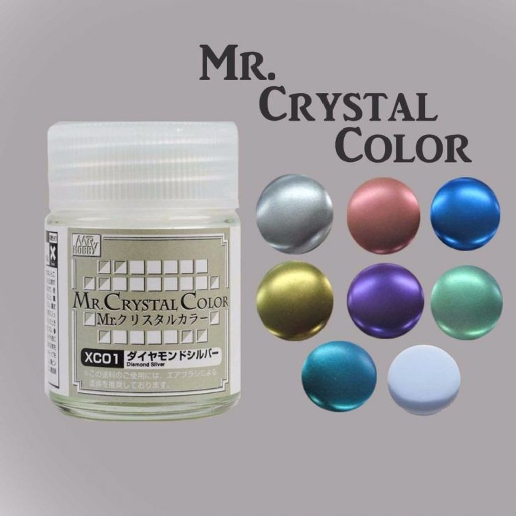 Mr Hobby Mr Crystal Color XC01-XC08 Mr. Hobby Mr. Color Diamond Silver ...