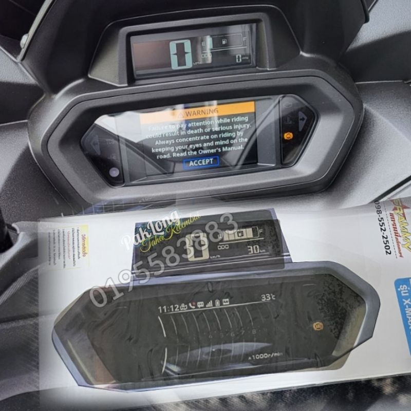 Tinted Meter Xmax V2 2023 ThaiLook | Shopee Malaysia