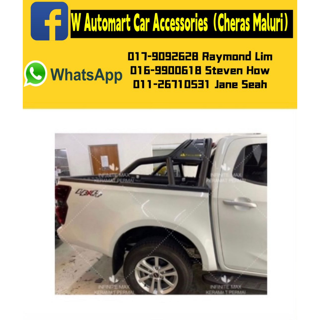 DMAX FORCE 4WD TRD REAR ROLL BAR SPORT BAR | Shopee Malaysia