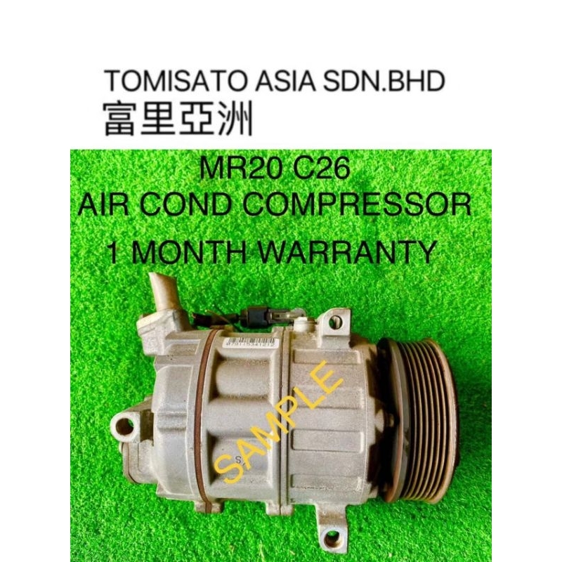 NISSAN SERENA C26 2.0L E/G AIR CONDITIONER PUMP (USED PARTS STOCK ...