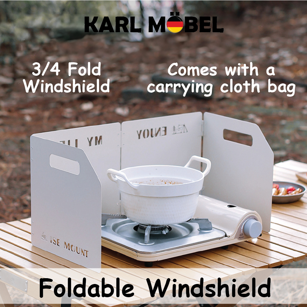 Stove Windshield Camping Adjustable Foldable Windshield Gas Stove Wind ...