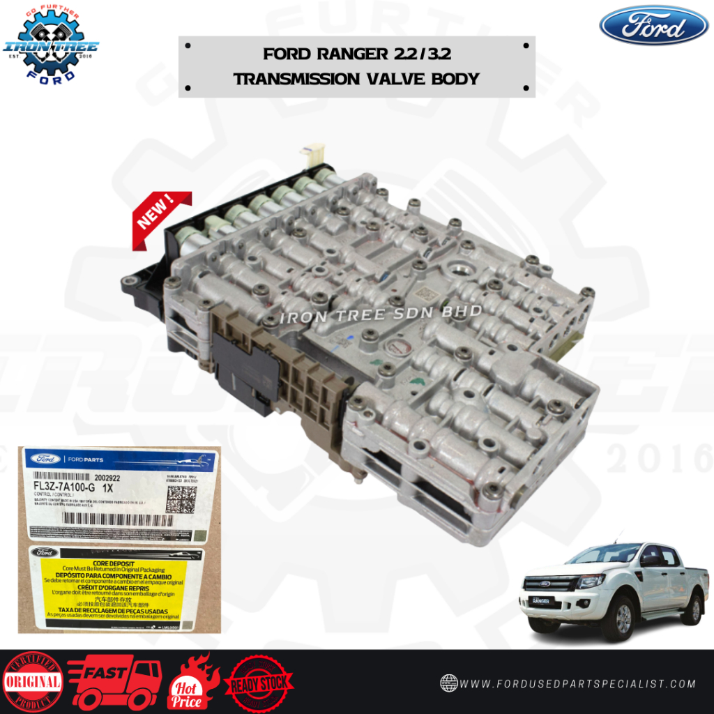 100%Genuine Ford Ranger T6 T7 2.2/3.2 Auto Valve Body New >FL3Z-7A100-G