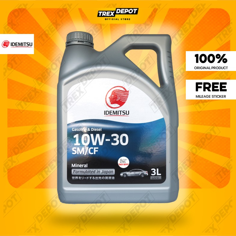 Idemitsu 10W30 Mineral Engine Oil (3L) | Shopee Malaysia
