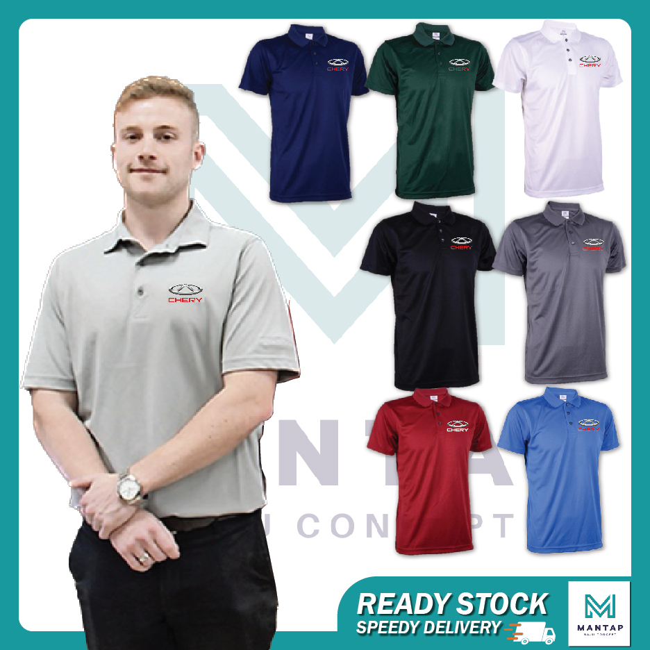 NEW Chery Logo MPV SUV Polo travel jersey T-Shirt Short Sleeve SS ...