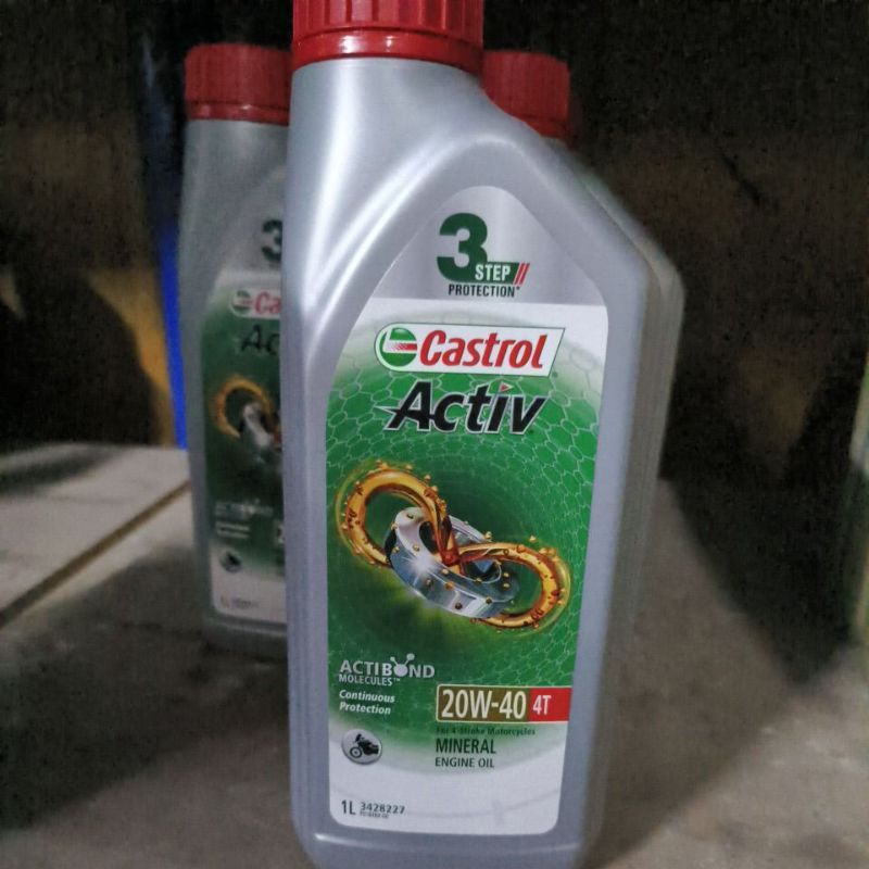 4T CASTROL 4T ACTIV ACTIVE SAE40 / GO 20W40/ ACTIV 20W40 / POWER1 10W40 ...