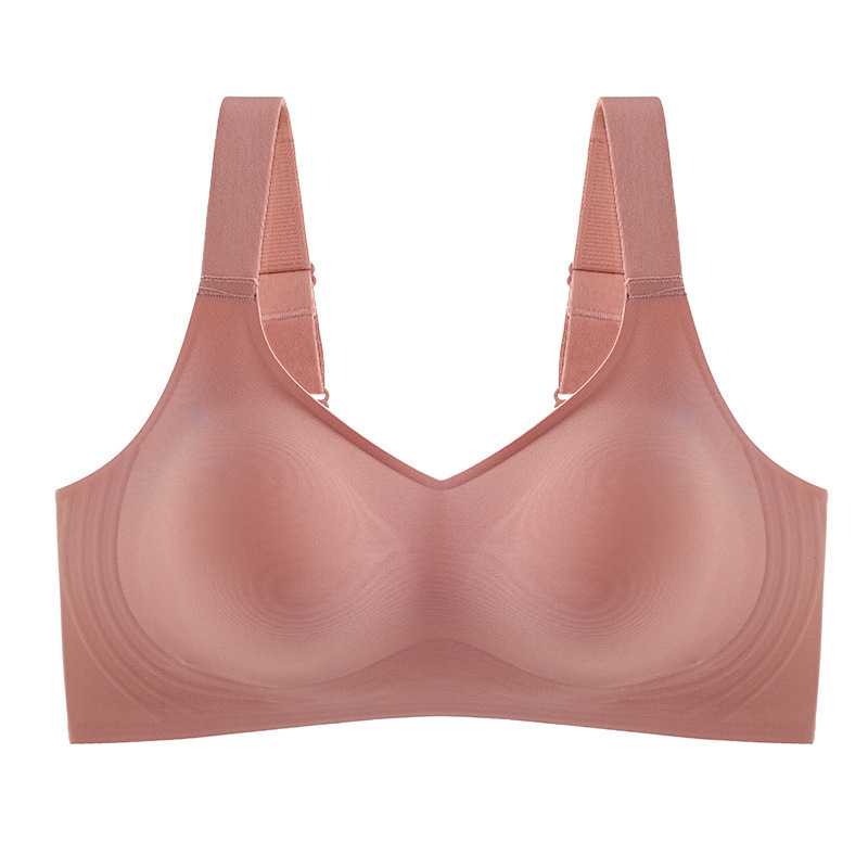 M-3XL 32A-42C Wireless Bra Plus Size Seamless Hidden Hooks Adjustable ...
