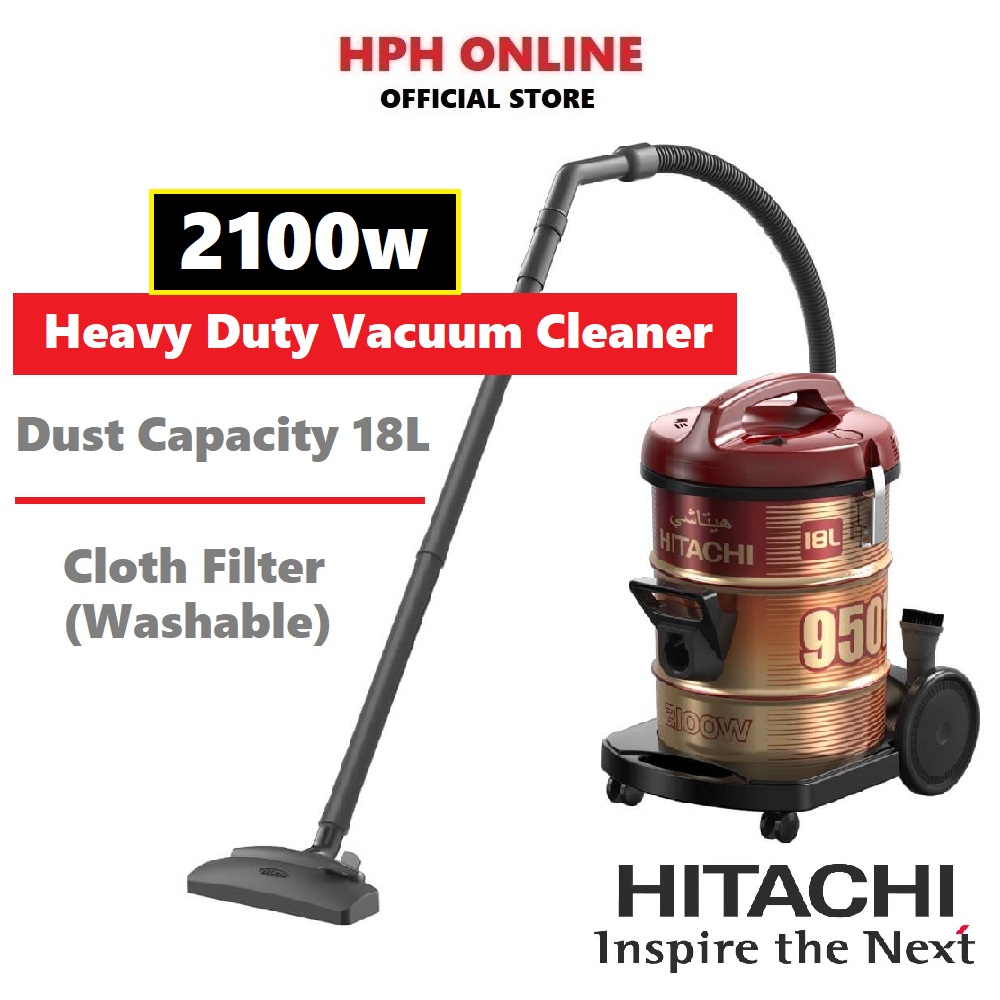 Hitachi Heavy Duty Vacuum Cleaner Pail Can (1600w / 2100w/2200W) CV ...