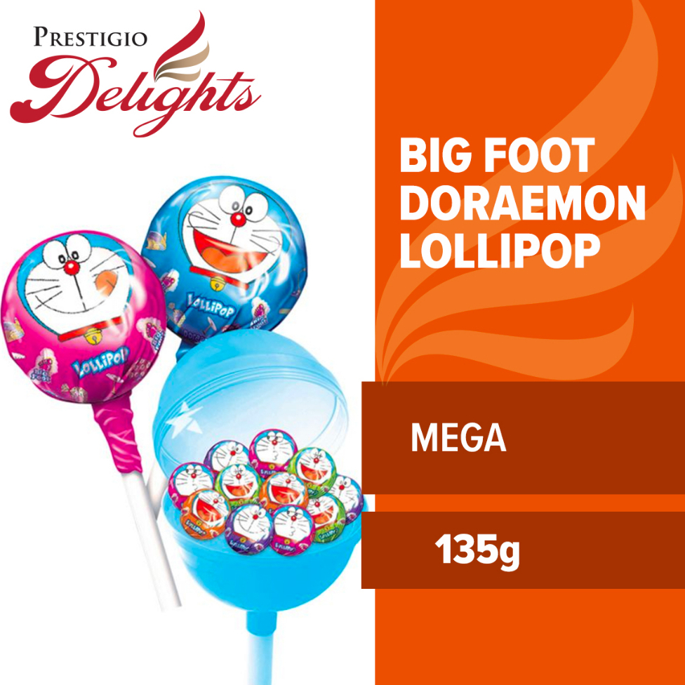 Big Foot Doraemon Mega Lollipop 135g | Shopee Malaysia