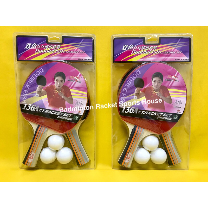 DOUBLE FISH Table Tennis Set 136A Ping Pong Set | Shopee Malaysia