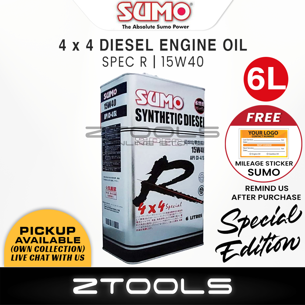 SUMO 4x4 Synthetic Diesel Engine Oil | 15W40 & 15W50 | 1L & 6L Minyak ...