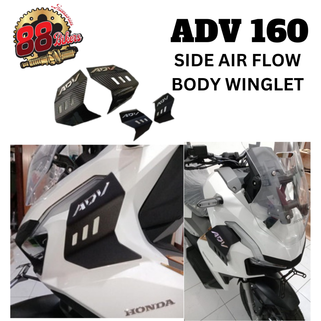 Side Air Flow HONDA ADV160 AEROX160 ADV aero body winglet side cover 2 ...