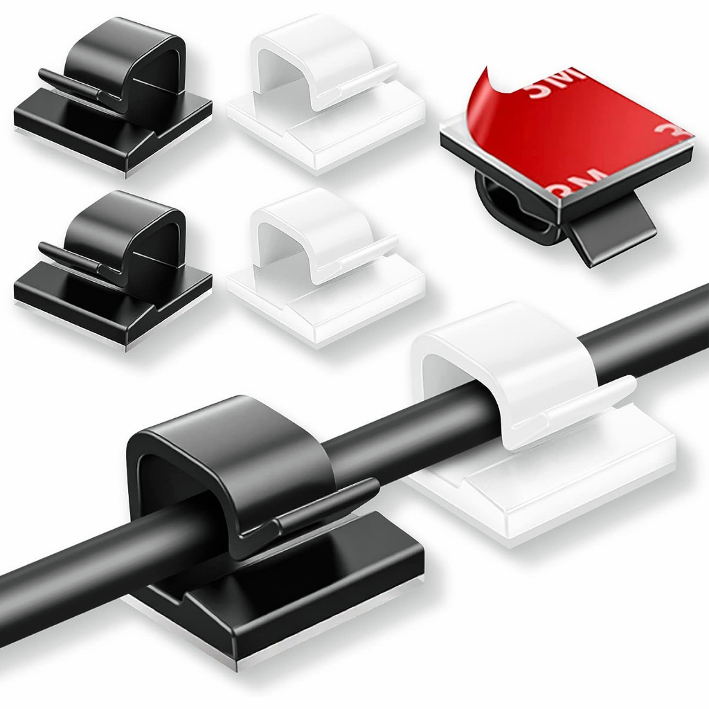 Cable Clips, Adhesive Cable Organizer Cord Holder Wire Clip Wire ...