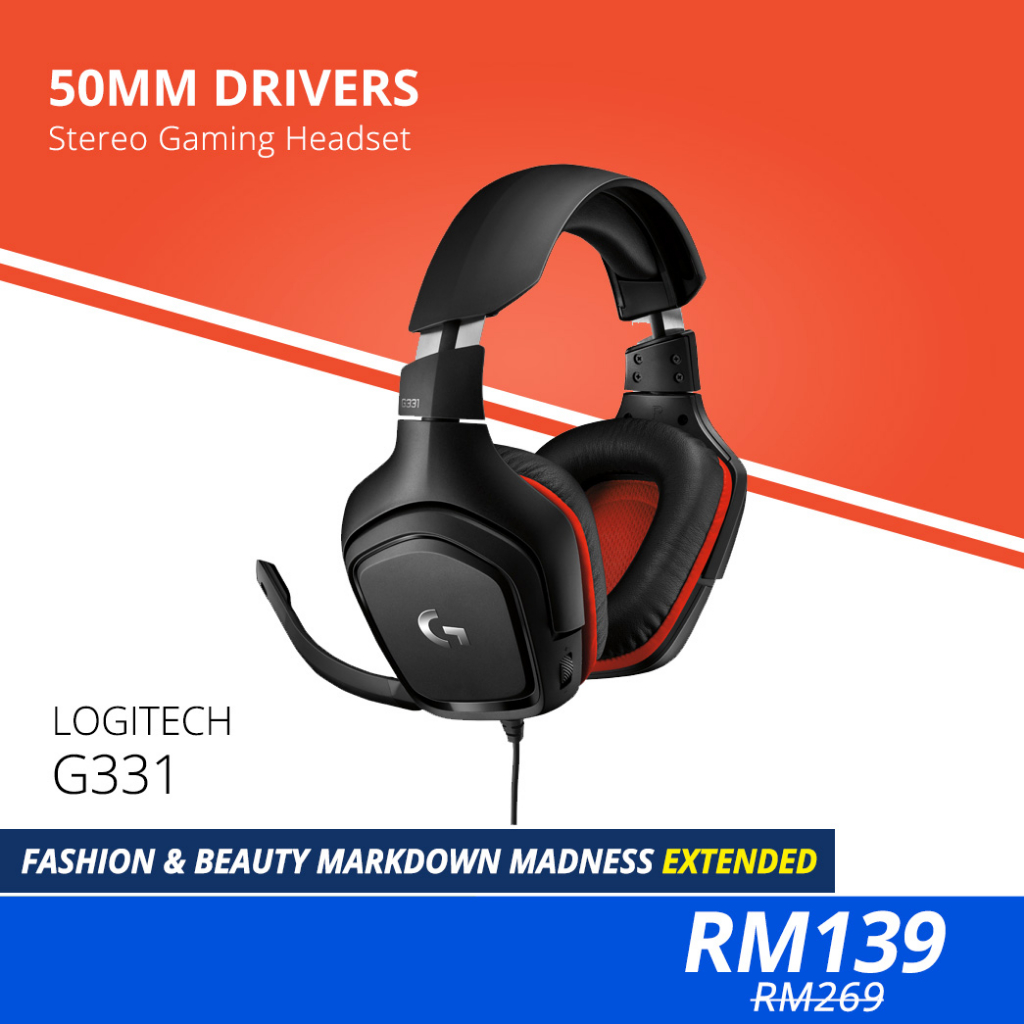 Logitech G331 Stereo Gaming Headset | Shopee Malaysia