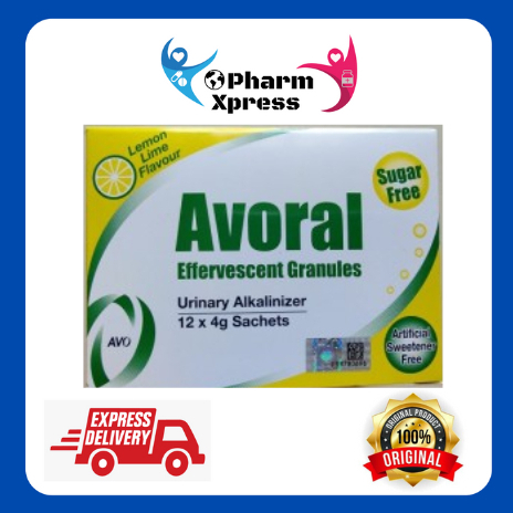 Avoral Effervescent Granules Urinary Alkalinizer (12x4g sachets ...