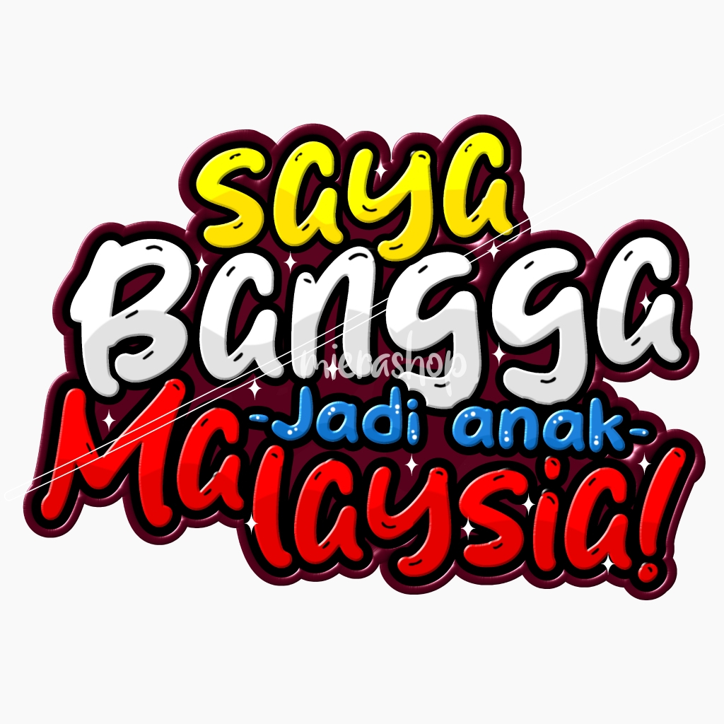 Sticker Selamat Hari Merdeka Size 9cm-11cm / Hari Kemerdekaan / Saya ...