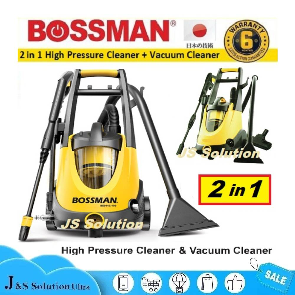 BOSSMAN 2 IN 1 High Pressure Cleaner & Vacuum Cleaner (BE011C-100 ...