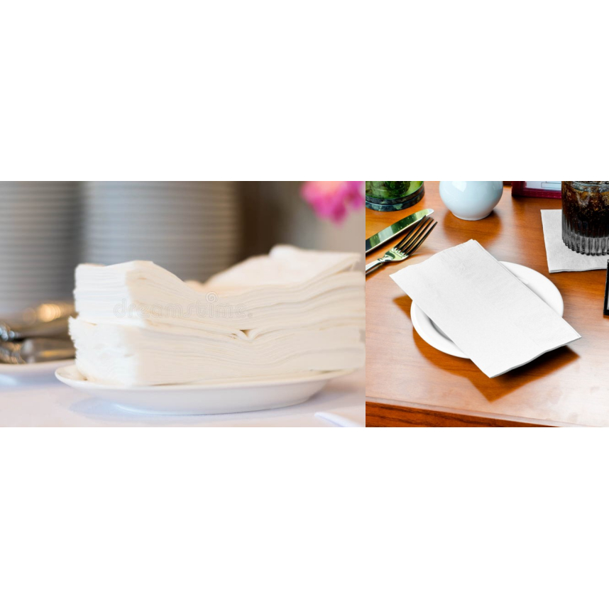 Dinner Napkin Tissue 2ply - plain white | Shopee Malaysia