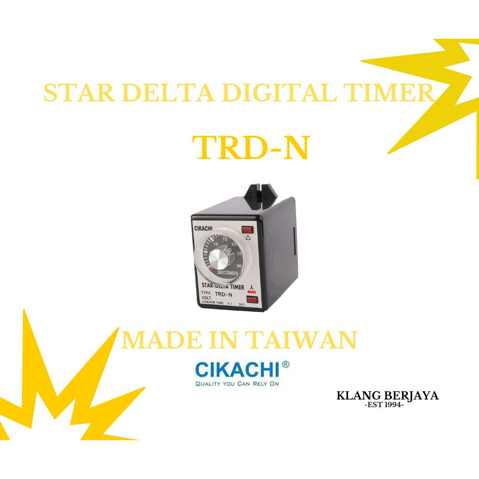 Cikachi STAR DELTA DIGITAL TIMER MADE IN TAIWAN TRD-N / TRD-NT | Shopee Malaysia