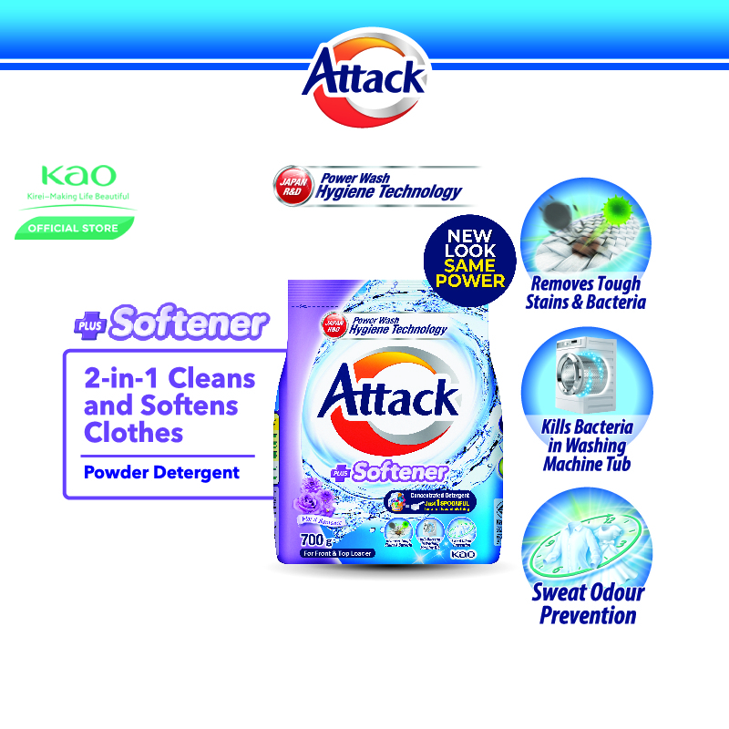 ATTACK Detergent Plus Softener Sweet Floral Concentrate Detergent ...