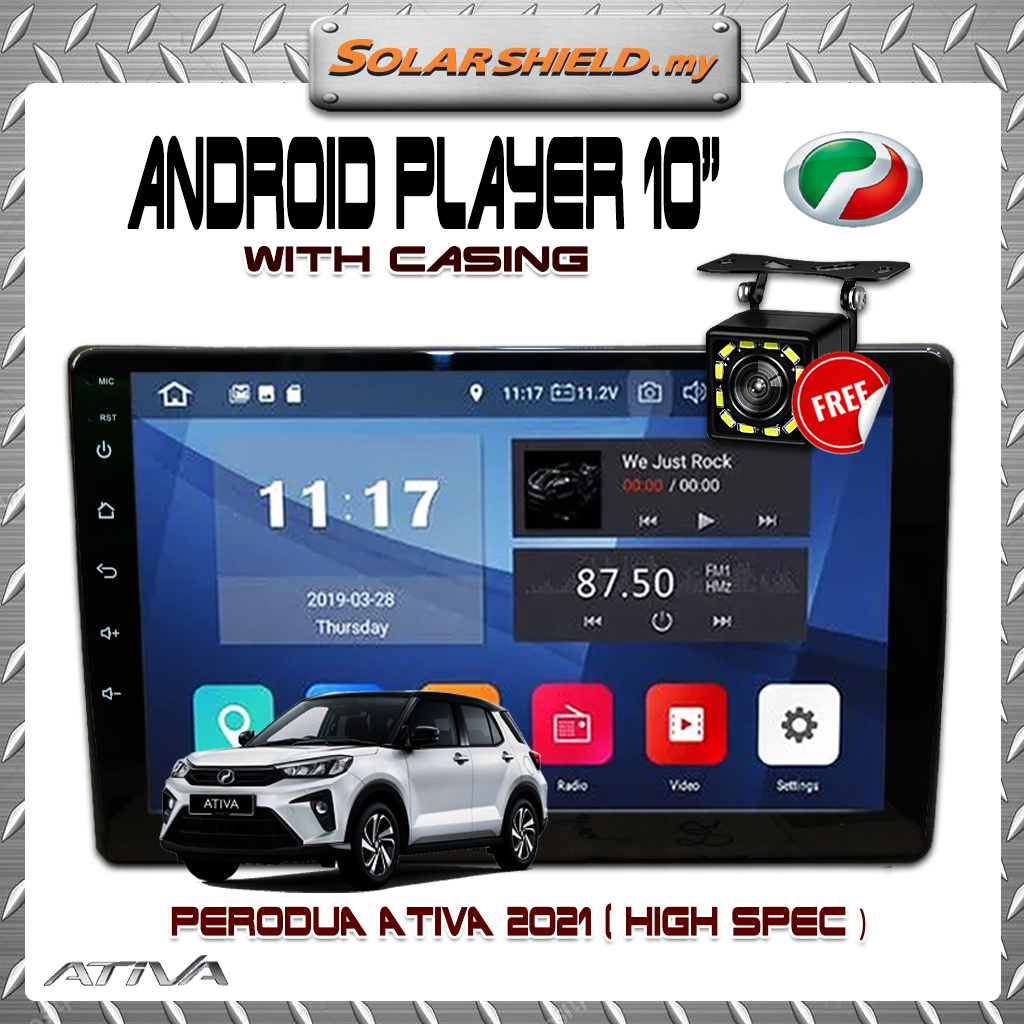 Perodua Ativa 2021 10'' Android Player GPS Waze Android 8.1 Wifi GPS ...