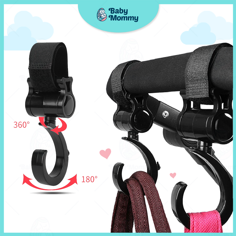🇲🇾 Ready Stock Baby Stroller Hook Hook 360° Degree Rotatable Hook Cart ...