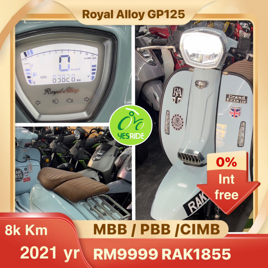 Royal Alloy GP125 yr 2021 tip top | Shopee Malaysia