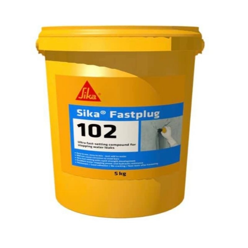 SIKA FASTPLUG 102 (5KG) ULTRA FAST SETTING COMPOUND FOR STOPPING WATER ...