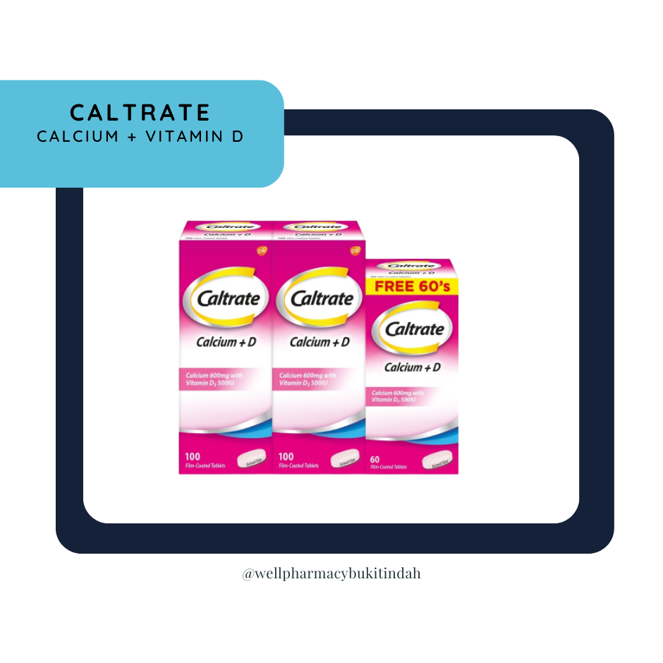 Caltrate Calcium + D (100sX2 + 60s) | Shopee Malaysia