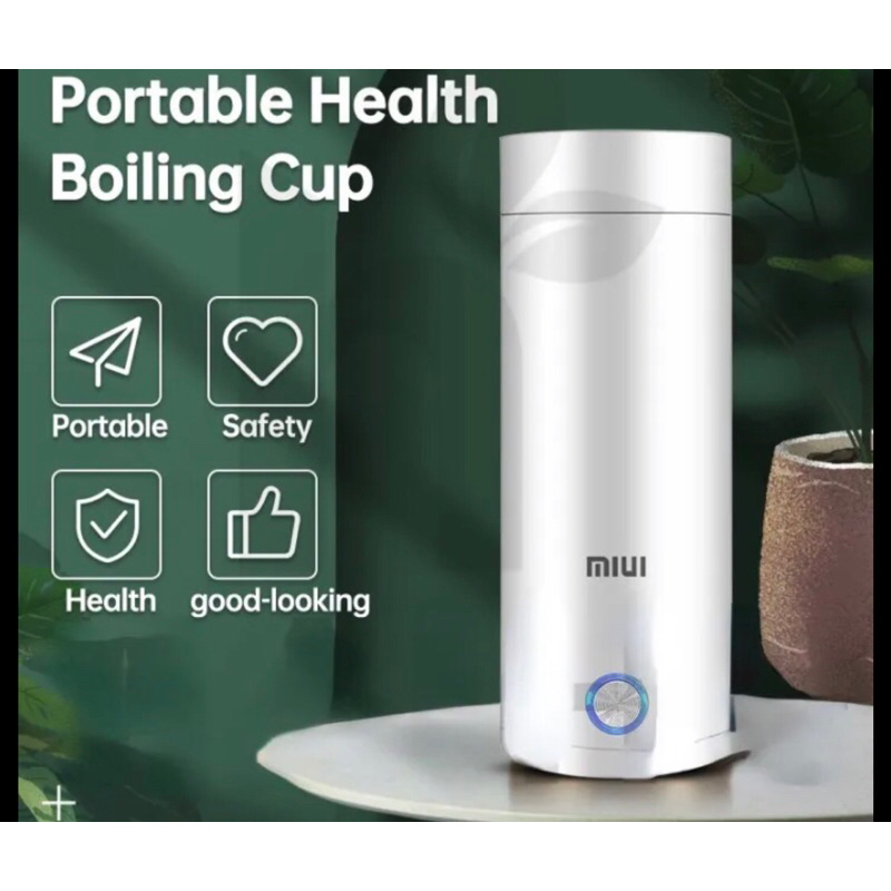 Ready Stock Portable Electric Kettle Thermal Cup Travel Water Boiler ...
