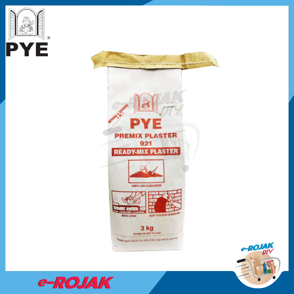 3KG PYE Premix Plaster 921 Ready Mixed Plaster 3 IN 1 Pasir Cement ...