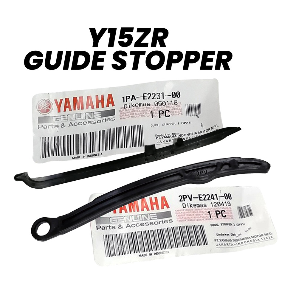 100% ORIGINAL YAMAHA Y15ZR TENSIONER GUIDE 0 1PA-E2231-00 / 2PV-E2241-00 GUIDE STOPPER KAYU ...